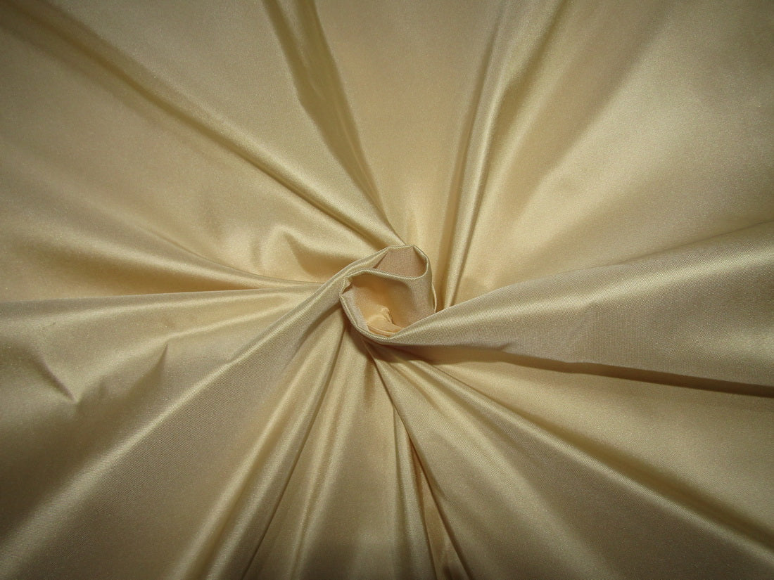 100% PURE SILK TAFFETA fabric 35 momme CREAMY GOLD colour 54" wid – Puresilks.us