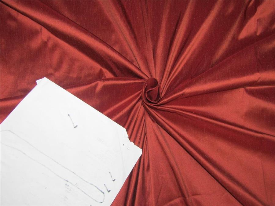 100% pure silk dupion fabric rust color 54" wide DUP#D[1] – Puresilks.us
