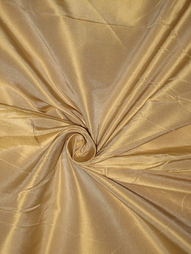 100% Pure SILK TAFFETA FABRIC Gold 2.18 yards continuous piece 54" – Puresilks.us