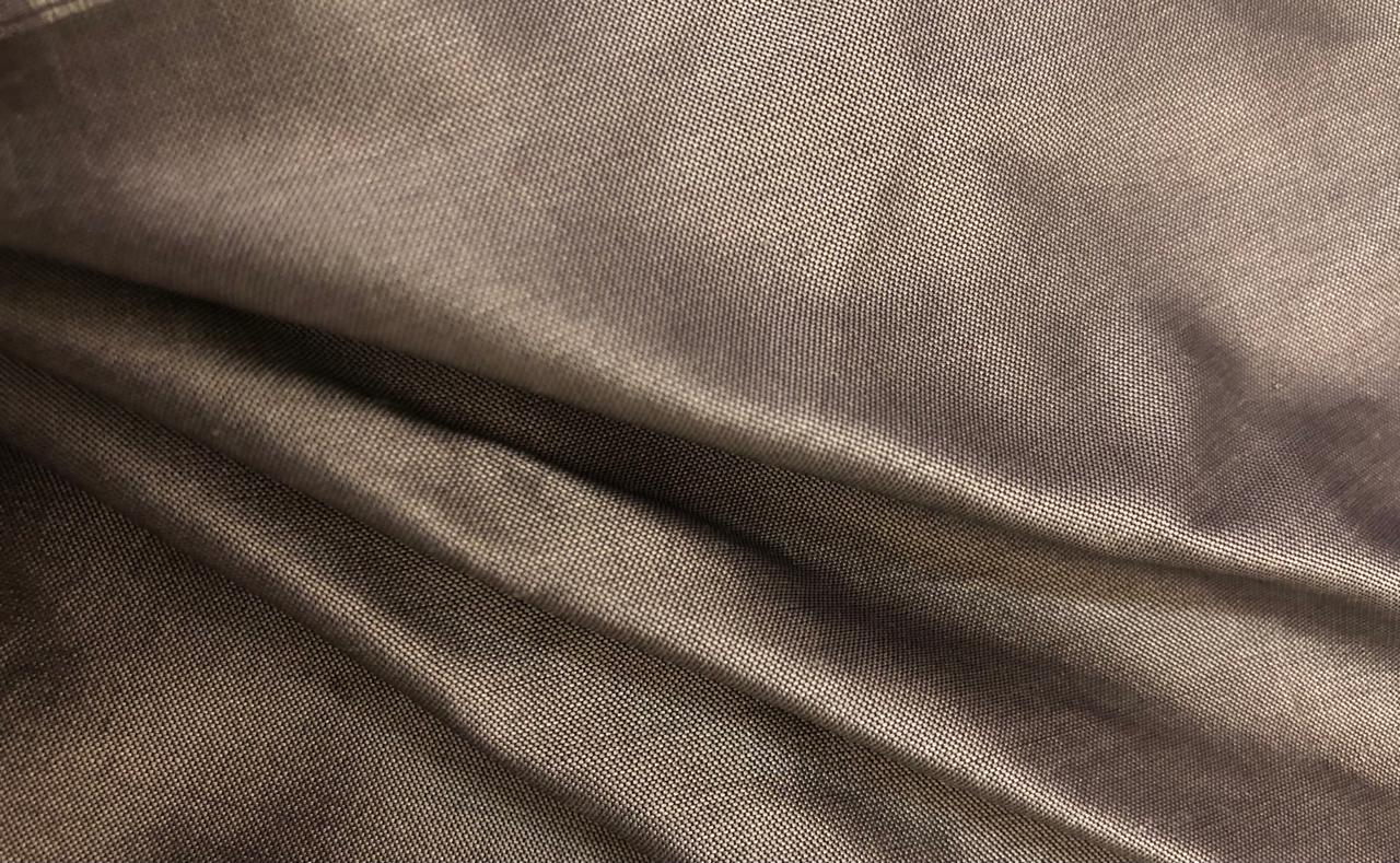 Silk Dupioni fabric cream x brown =taupe color 54" wide DUP444 [1 ...