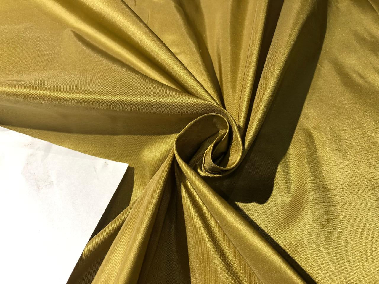 100% pure silk TAFETTA fabric GOLD COLOR 54" WIDE TAF335[5] – Puresilks.us