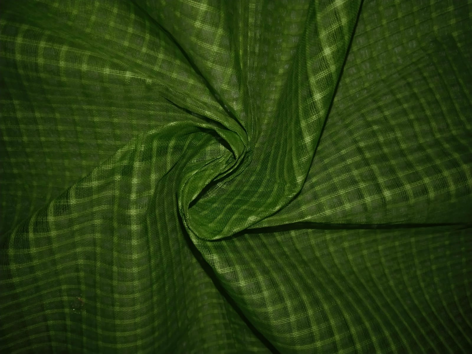 Cotton Organdy Micro Check stiff finish-4 mm x 4 mm size 44'' wide ava ...