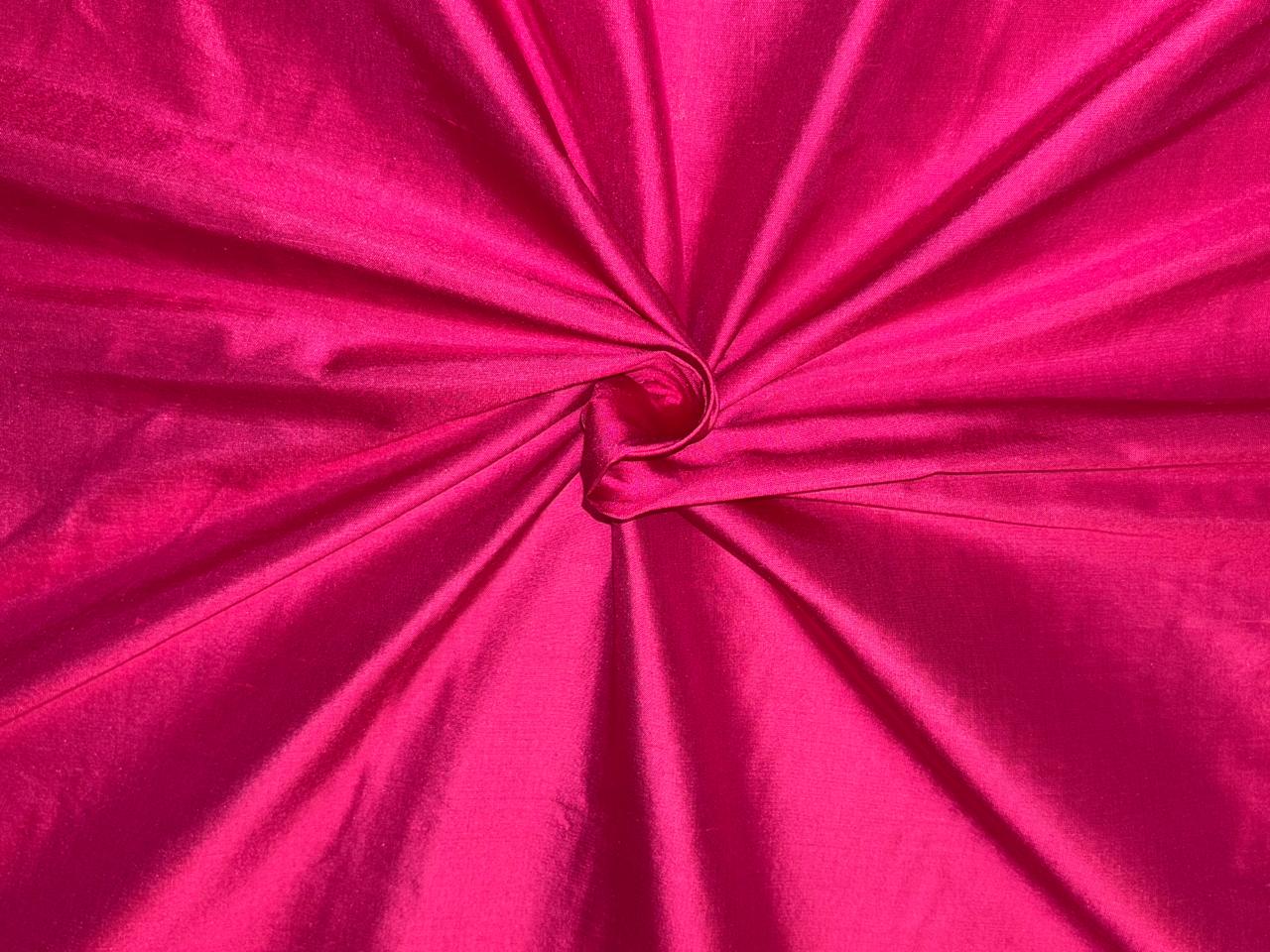 Silk Dupioni fabric hot pink color 54" wide DUP433 – Puresilks.us