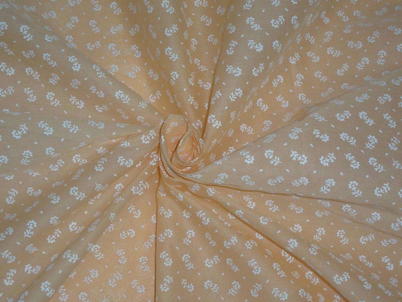 100% Cotton Organdy Floral Printed Fabric 44" wide – Puresilks.us