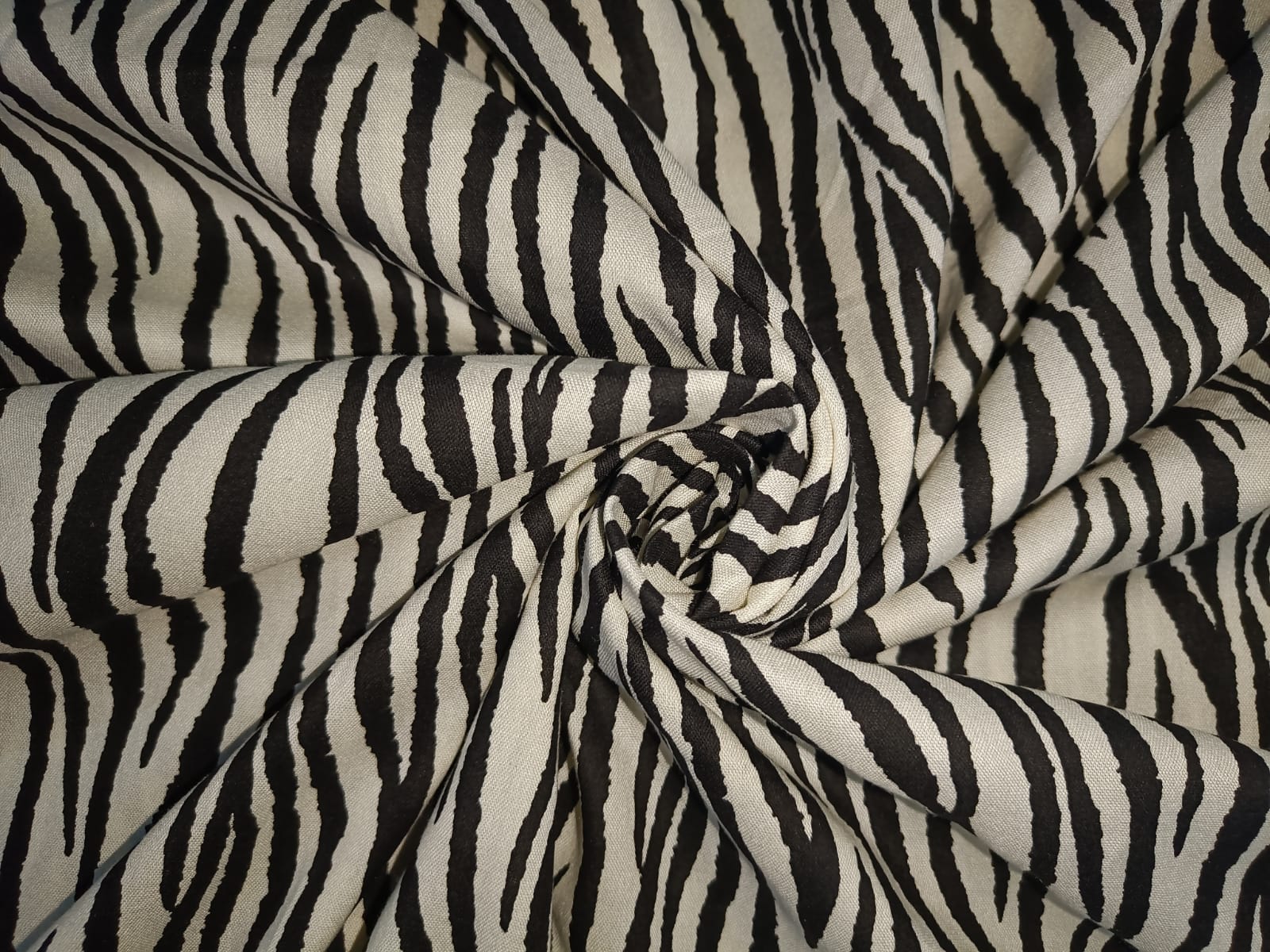 Premium Viscose Rayon Digital Zebra Print fabrics 58" wide available i ...