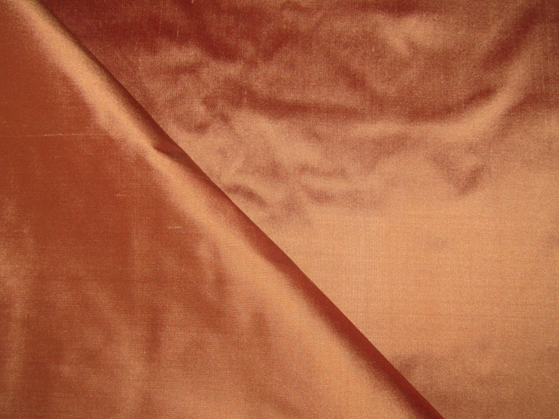 Silk dupioni silk Rust Orange colour 54" wide DUP231[1] – Puresilks.us