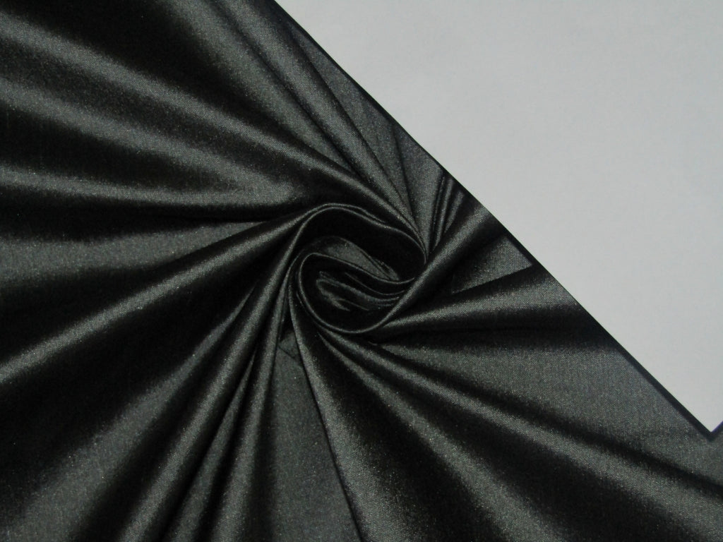 Pure SILK DUPIONI FABRIC Dark Steel Grey color 54" wide DUP162[1 ...