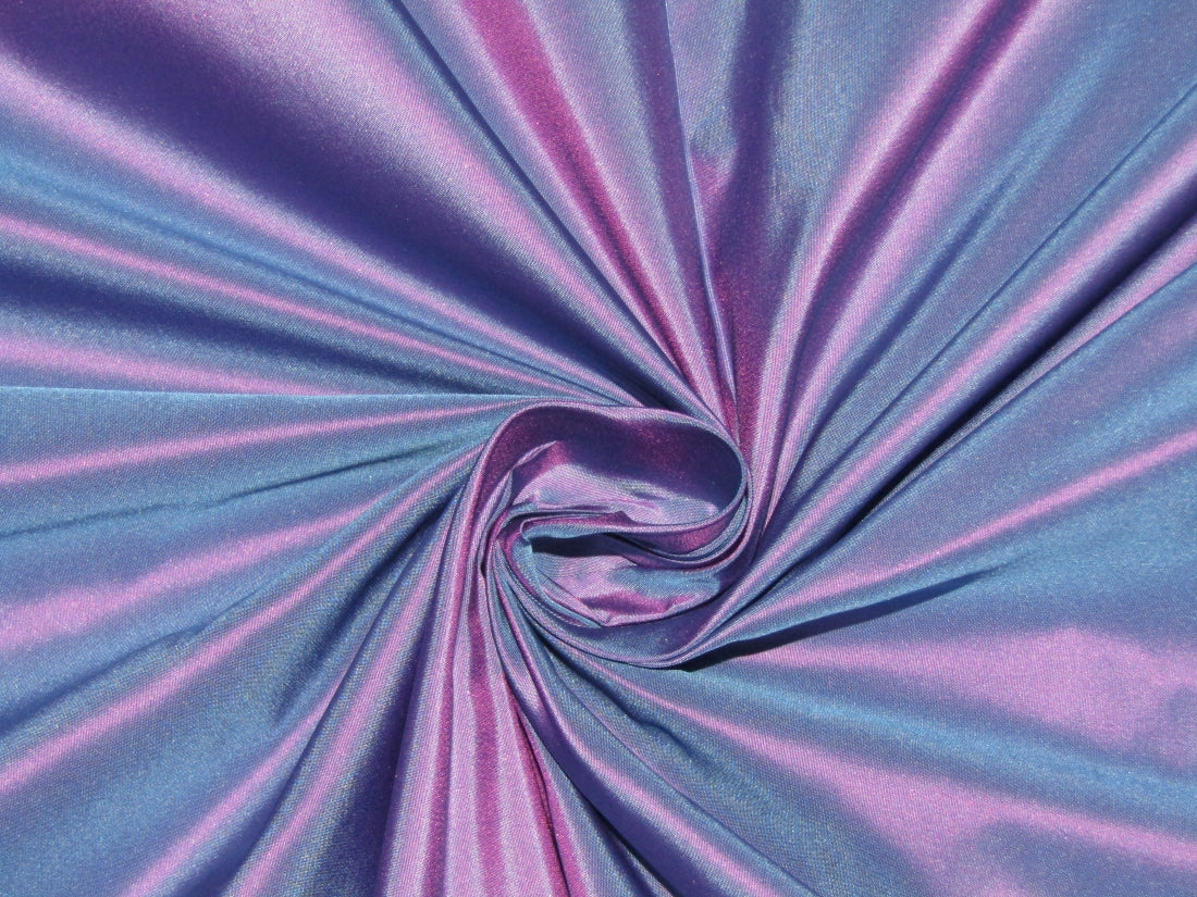 100% Pure SILK TAFFETA FABRIC BLUE X PINK Color 54" wide TAF40[2] – Puresilks.us