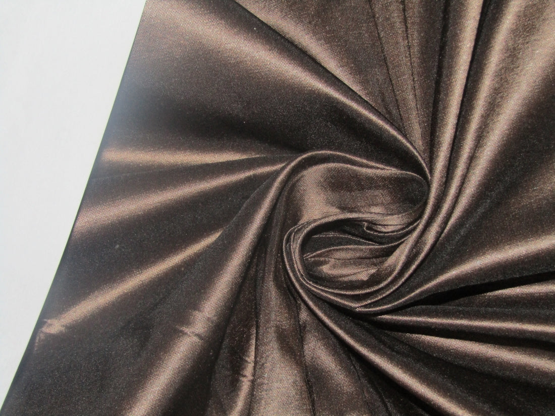 100% PURE SILK TAFFETA FABRIC BROWN X PEACH color 54'' wide TAF187[13] – Puresilks.us