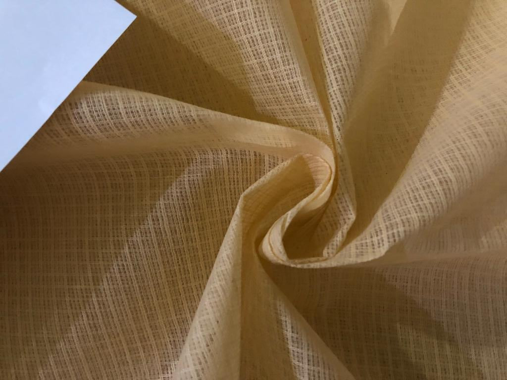 Cotton Organdy Micro Check stiff finish-3 mm x 3 mm size 44'' wide ava ...