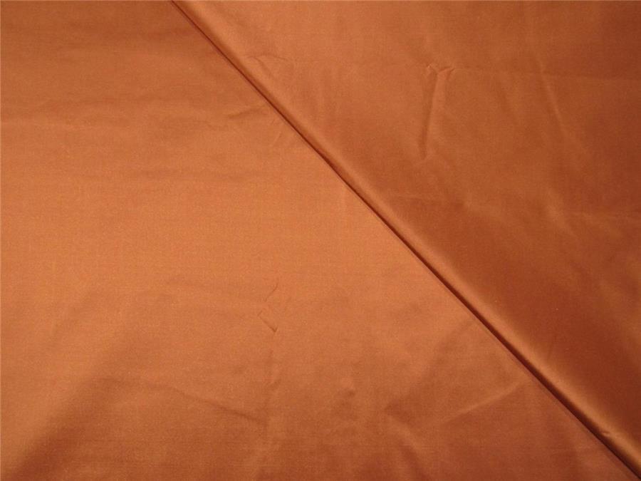 Silk taffeta fabric rusty orange color 54" wide TAF231 – Puresilks.us