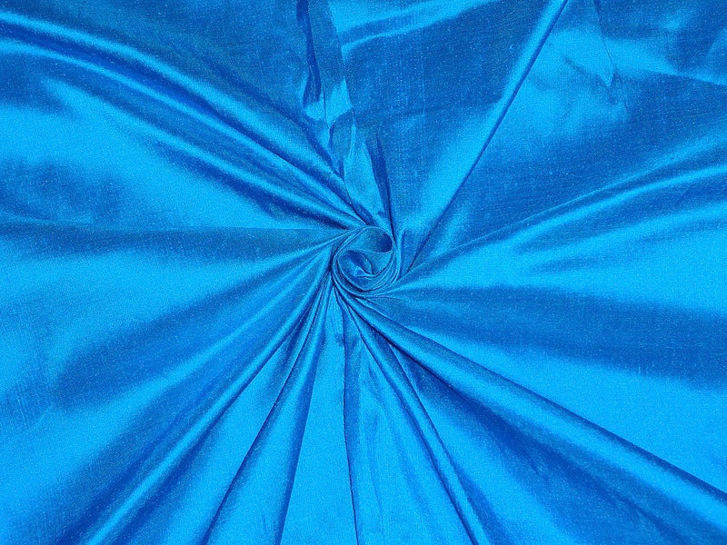 Silk Dupioni fabric Deep Ocean Blue color 54" wide DUP176[4] – Puresilks.us