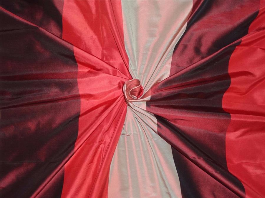 100% Pure Silk Taffeta Fabric Wine,Black x Blush TAF#S139 – Puresilks.us
