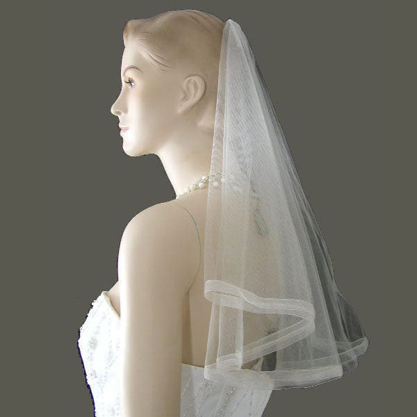 English Net Veil fabric 58 wide-white" – Puresilks.us