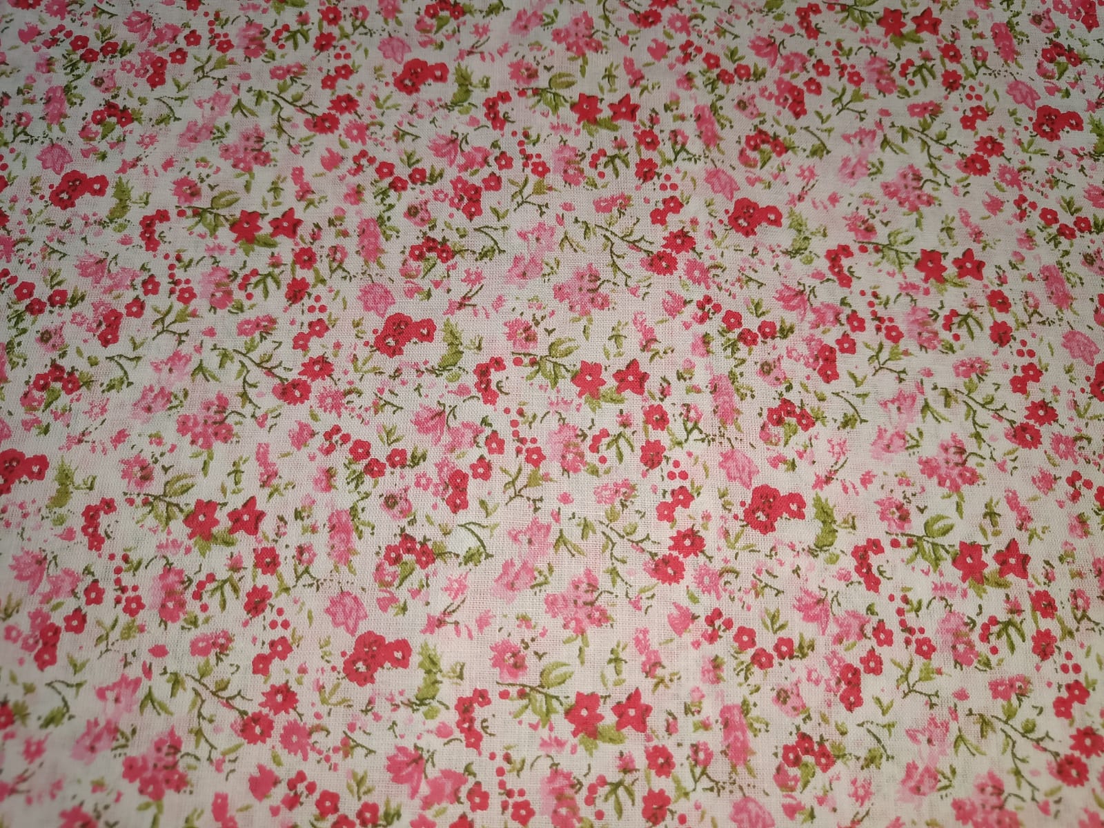 100% cotton mull fabric floral print 44" wide available in 3 colors pi ...