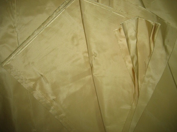 Pure Silk Taffeta fabric Golden Cream color 54" wide TAF182[2] – Puresilks.us