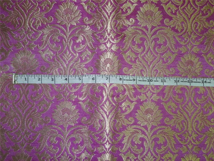 HEAVY BROCADE FABRIC PINK X METALLIC GOLD COLOR 36" WIDE BRO497[2 ...