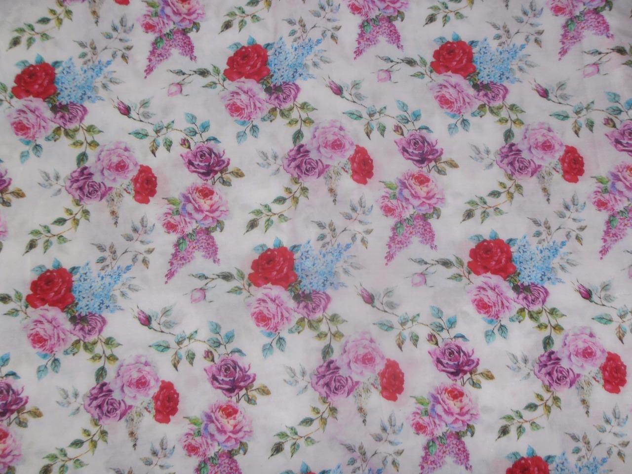 80's viscose modal fabrics 56" wide-digital floral print – Puresilks.us