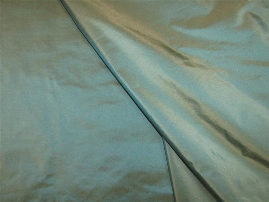 Silk taffeta 40 mm heavy weight Iridescent blue x beige fabric 54 ...