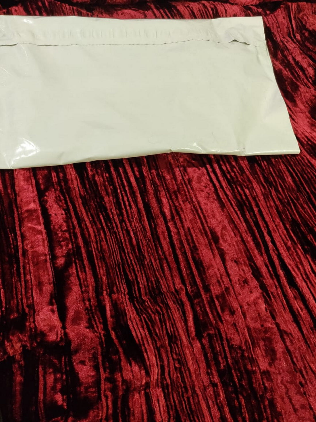 100% Crushed Velvet Red Wine Fabric ~ 44" wide – Puresilks.us