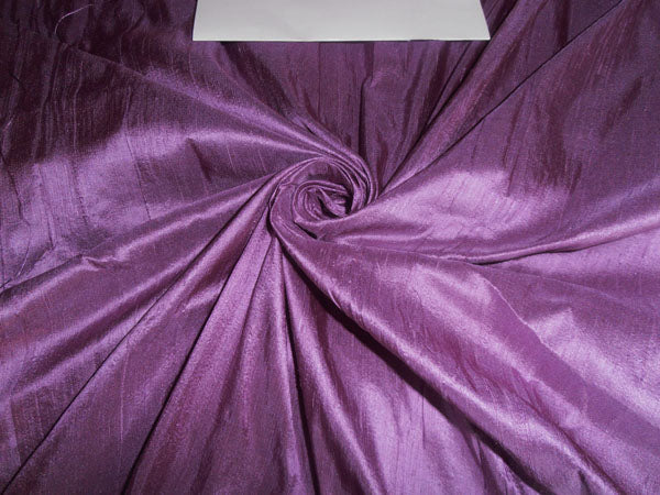 100% PURE SILK DUPIONI FABRIC DUSTY PURPLE COLOR 54" wide – Puresilks.us