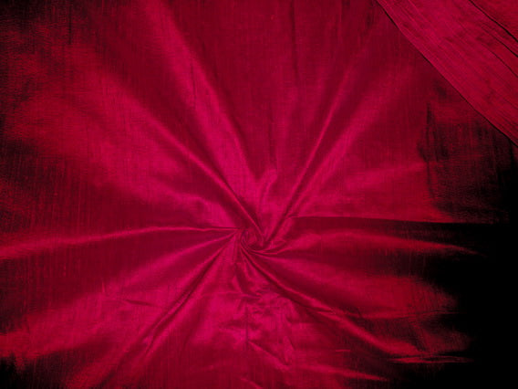 bright indian red Indian silk dupioni 44"~with slubs – Puresilks.us