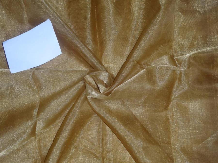 GOLD silk metallic tissue organza fabric 44" WIDE [8150] – Puresilks.us