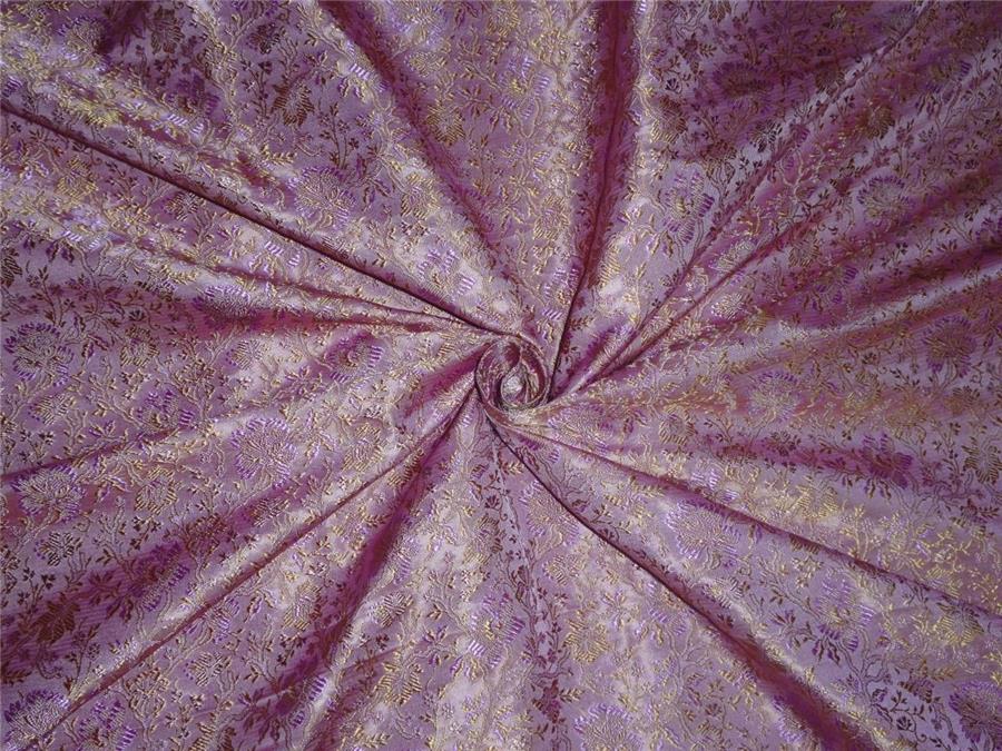 BROCADE~WIDTH 44 ~ PURPLE X GOLD COLOUR – Puresilks.us