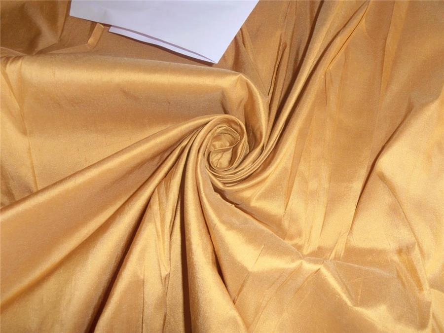 100% PURE SILK DUPIONI FABRIC GOLD COLOR 48" wide DUP167[1] – Puresilks.us